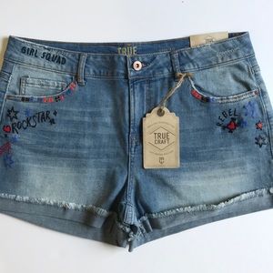 True Craft | Shorts | True Craft Rock Star Denim Shorts 3 Nwt | Poshmark